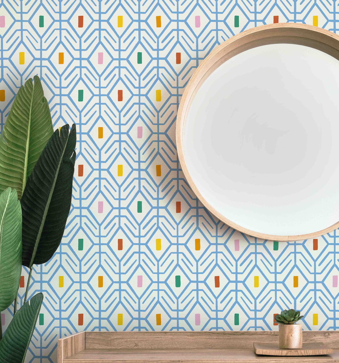 Shop Peel & Stick, Pre-Pasted and Traditional Wallpaper | Geometric ...