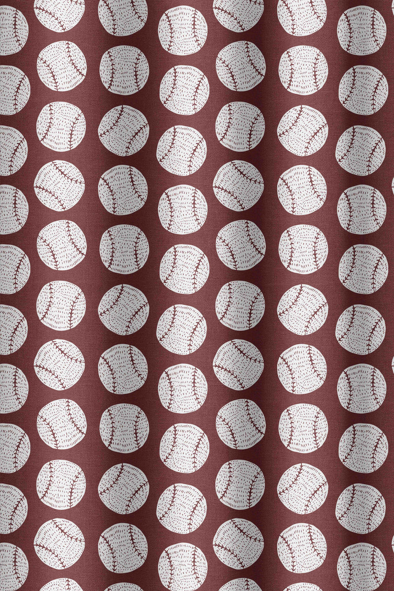 Baseball Pattern Cotton Fabric | Customized Home Décor – Green Planet Print