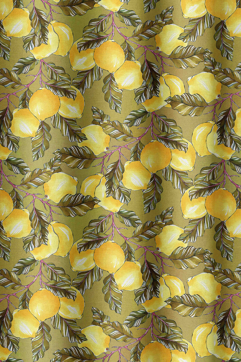 Lemon Tree Fabric By The Yard | Customized Home Décor – Green Planet Print