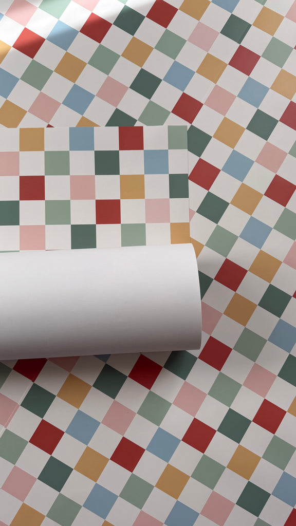 Checker Peel & Stick Wallpaper | Ships Nationwide – Green Planet Print