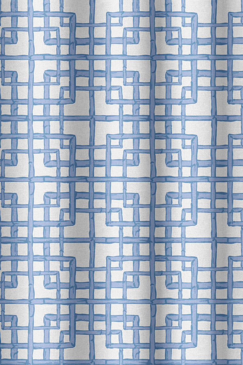 bamboo fretwork Fabric By The Yard | Customized Home Décor – Green ...