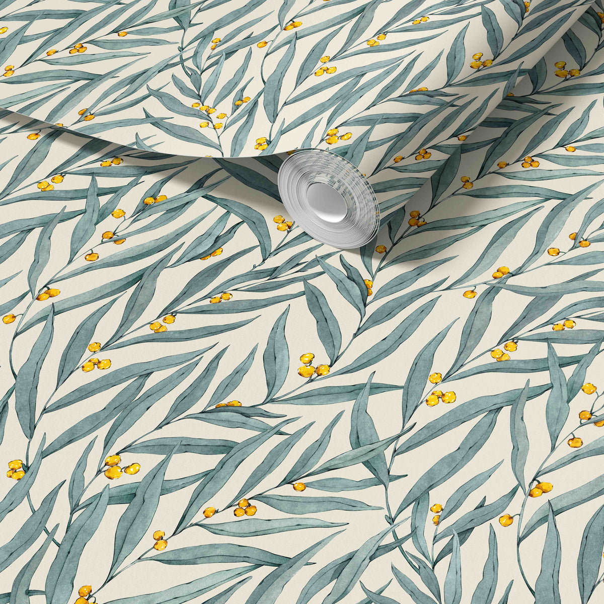 Shop Peel & Stick Wallpaper | Vintage Wattle – Green Planet Print