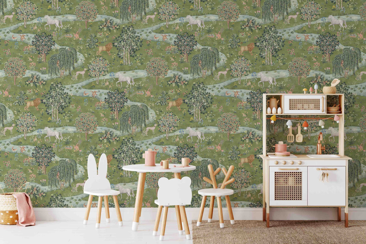 Owl and Willow Wallpaper by William Morris Wallpaper | GP Print – Green ...