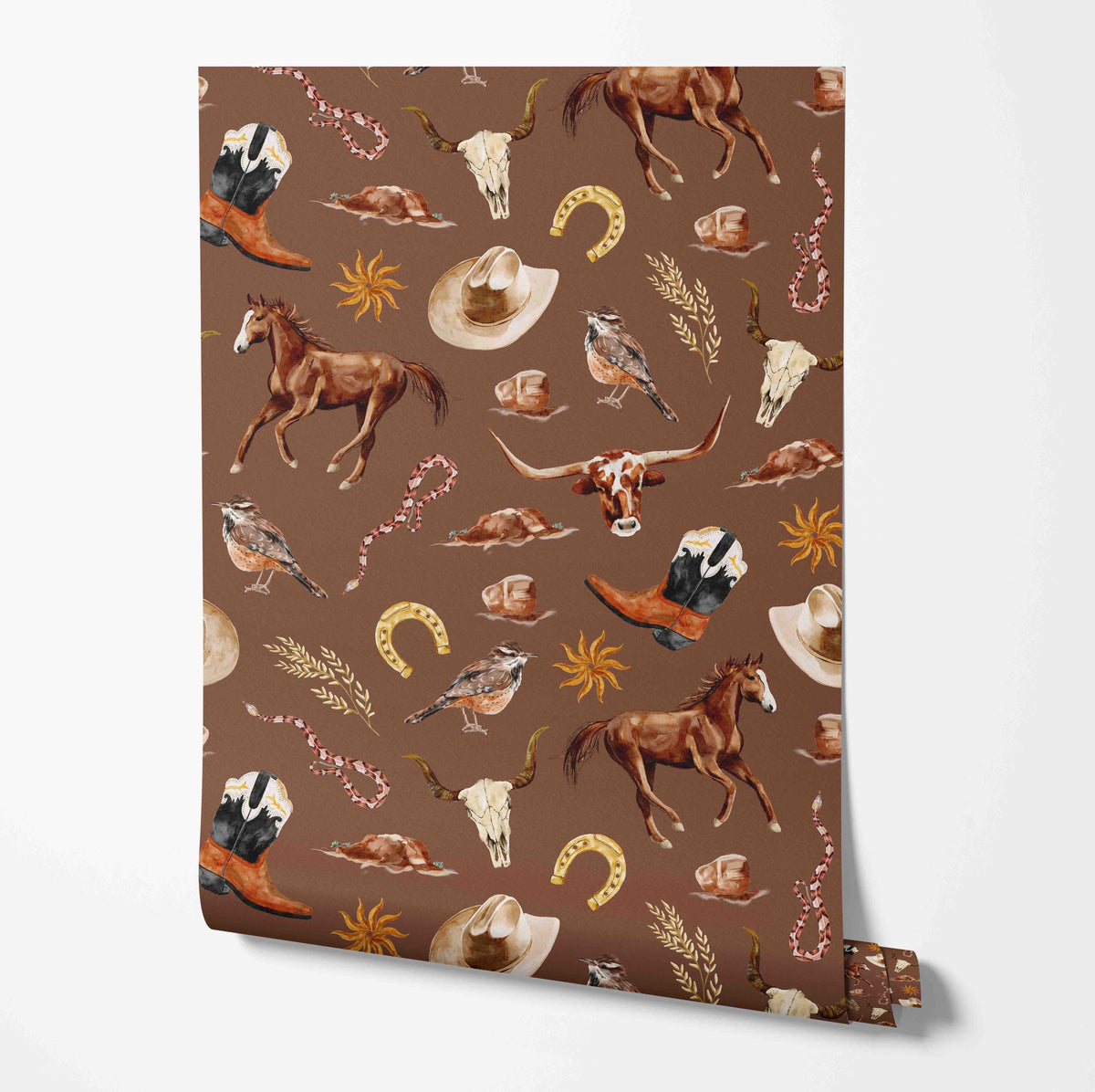 Wild West Peel & Stick Wallpaper | Ships Nationwide – Green Planet Print