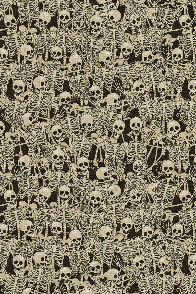 Skeletons Fabric By The Yard | Halloween Home Decor – Green Planet Print