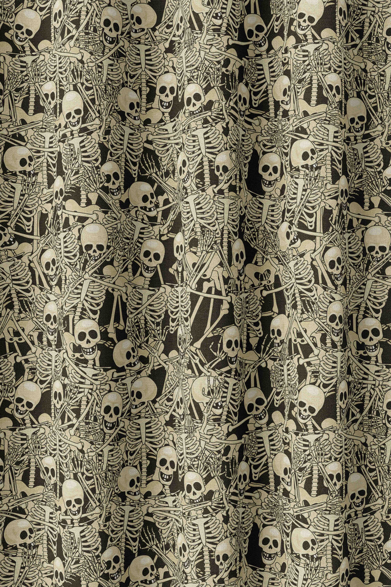 Skeletons Fabric By The Yard | Halloween Home Decor – Green Planet Print