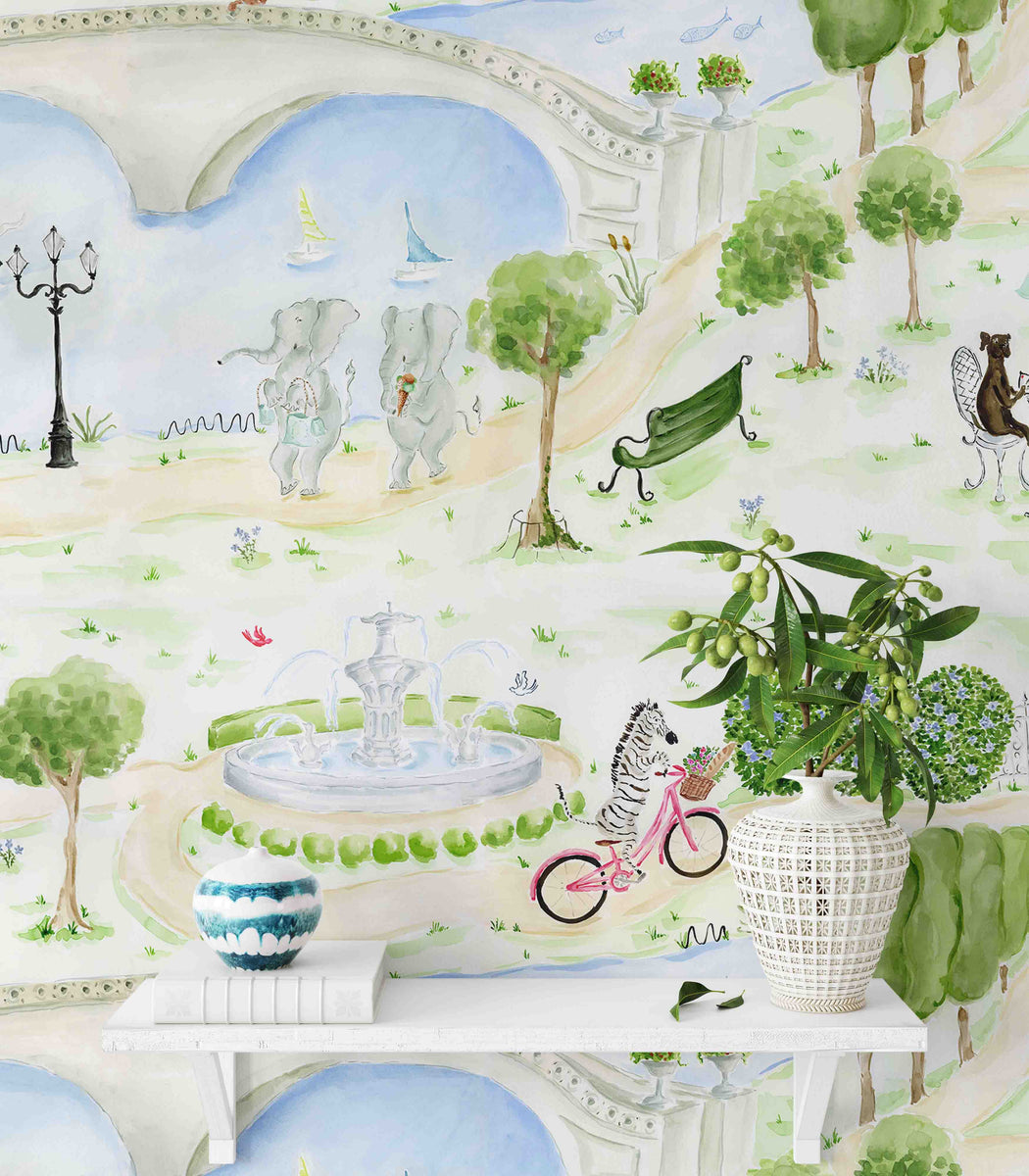 Peel & Stick Wallpaper for Kid's Room | Green Planet Print