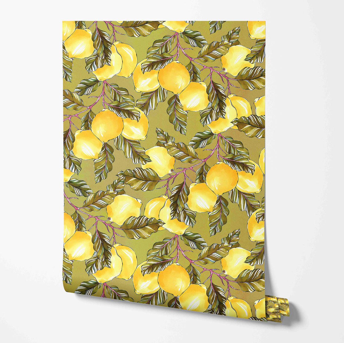 Lemon Tree Wallpaper | Shop Premium Sustainable Wallcoverings – Green ...