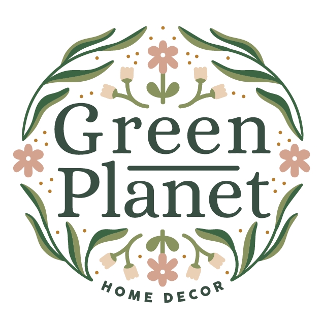 Eco-Conscious Wallpaper | Green Planet Print