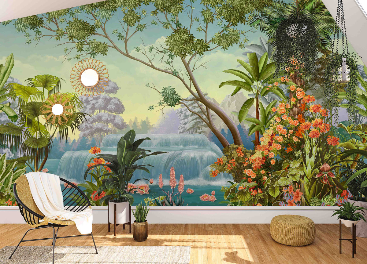 Hawaiian Vibe Wall Mural | Las Vegas Wallpaper Shop – Green Planet Print